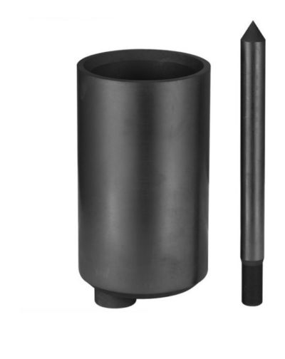 Graphite crucible with stopper